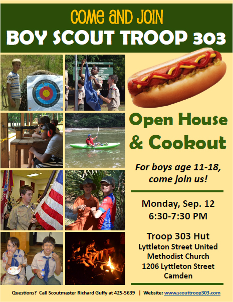 Open House & Cookout | Scout Troop 303